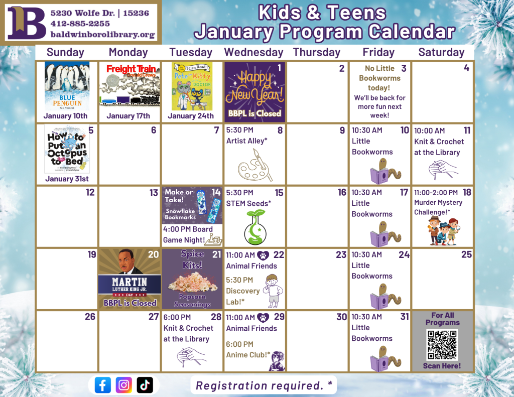 2025 Program Calendars