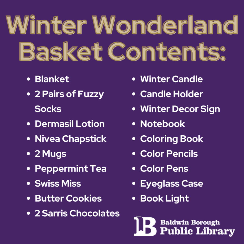 Baldwin Library Raffles!